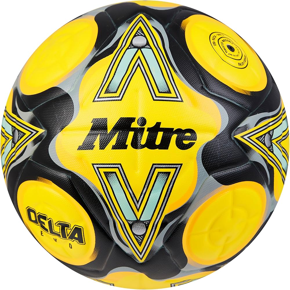 Mitre Delta Evo 24 football - Yellow – Mitre Sports Australia