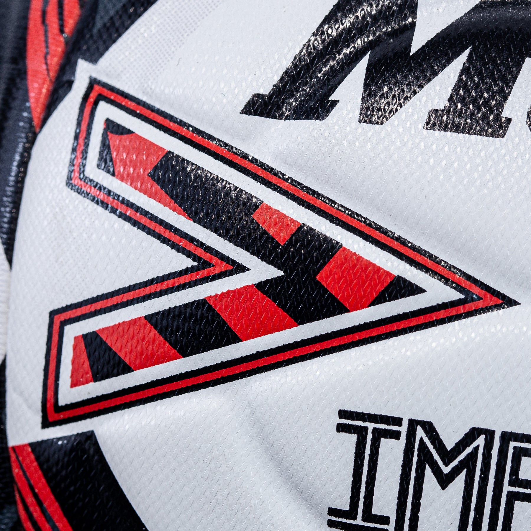 Mitre Impel Evo 24 football - White/Black/Red – Mitre Sports Australia