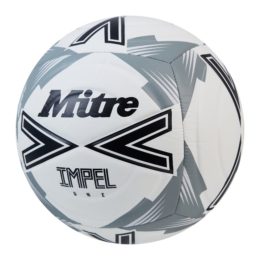 Mitre Impel One 24 football - White/Black/Grey – Mitre Sports Australia