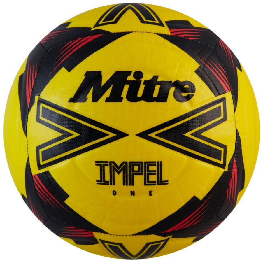 Mitre Impel One 24 football - Yellow/Red – Mitre Sports Australia