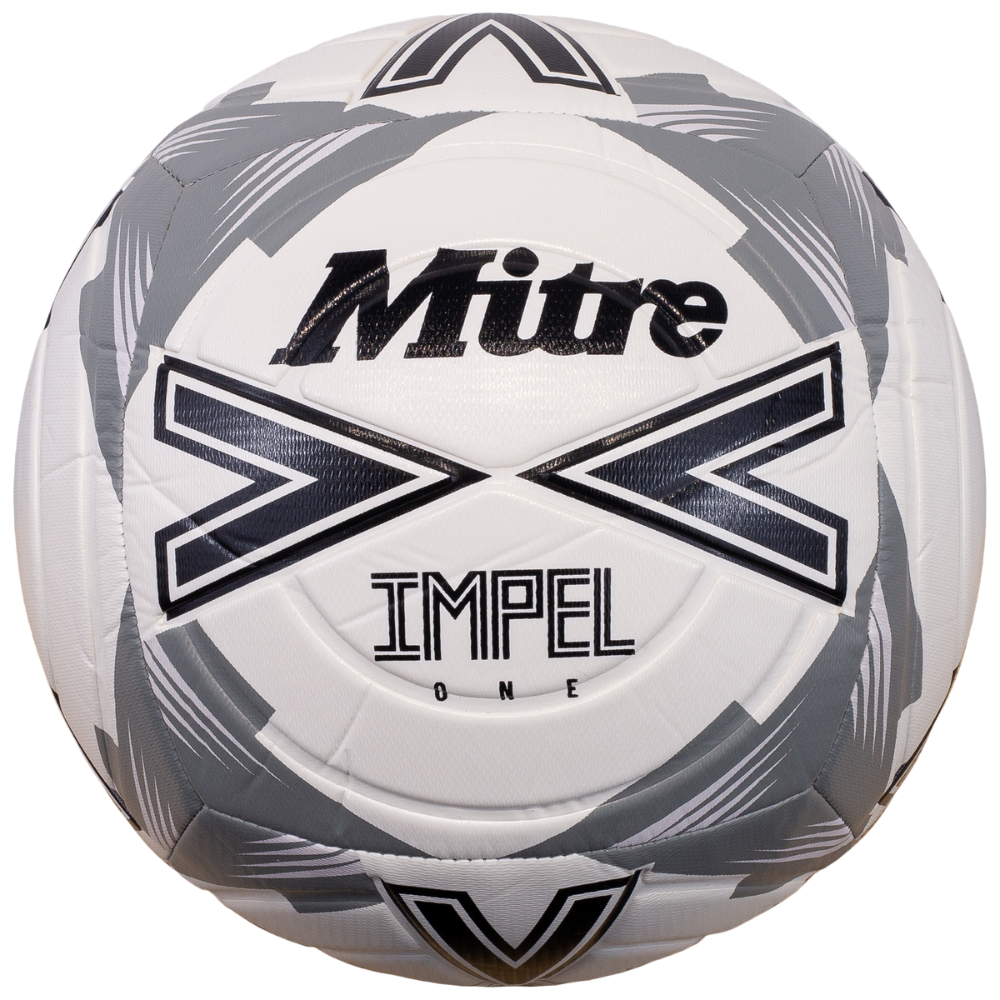 Mitre Impel One 24 football - White/Black/Grey – Mitre Sports Australia
