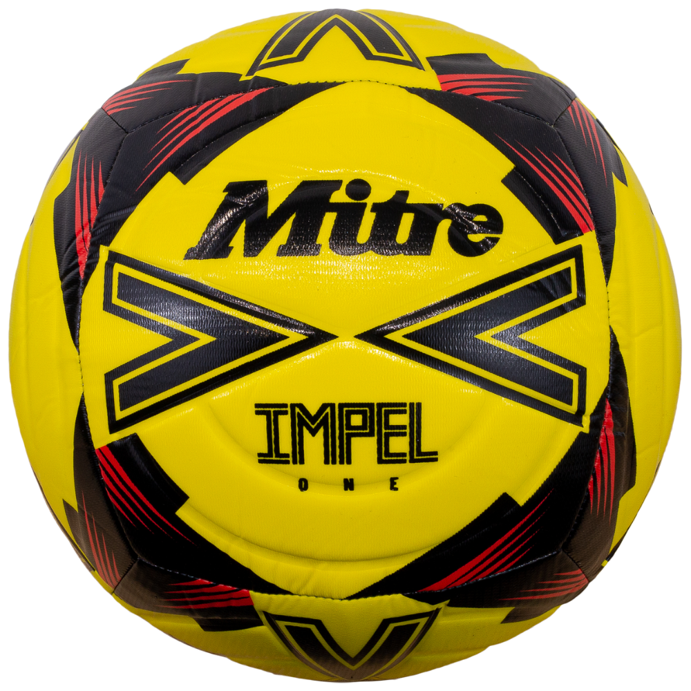 Mitre Impel One 24 football - Yellow/Red – Mitre Sports Australia