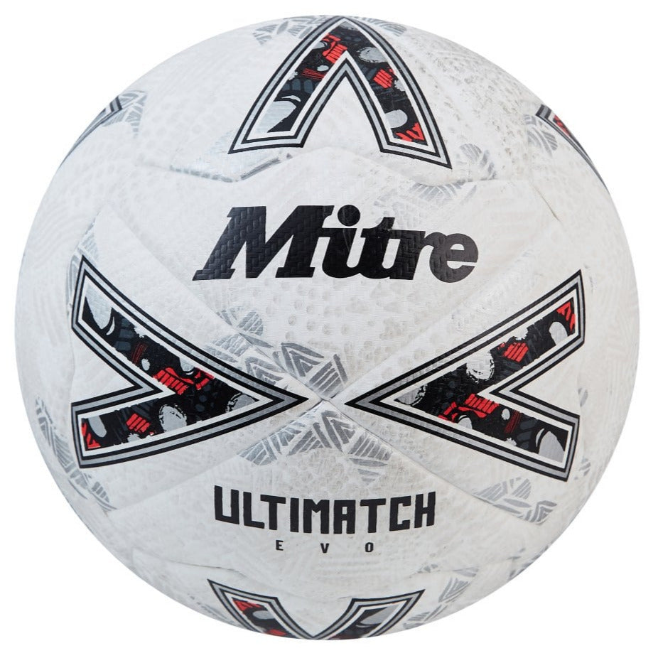 Mitre Ultimatch Evo 24 football - White – Mitre Sports Australia